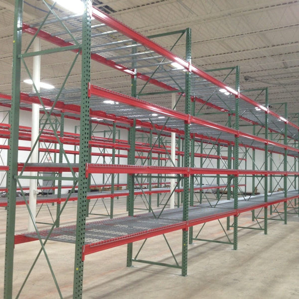 48" x 192" Pallet Rack Upright | Teardrop Style | In Stock - Shelving ...